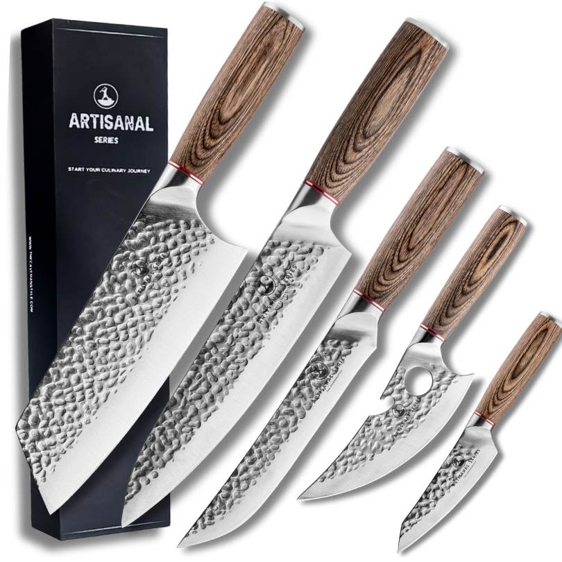 Caveman Style Ultimate Artisanal 5-Piece Knife Combo" – The Cavemanstyle